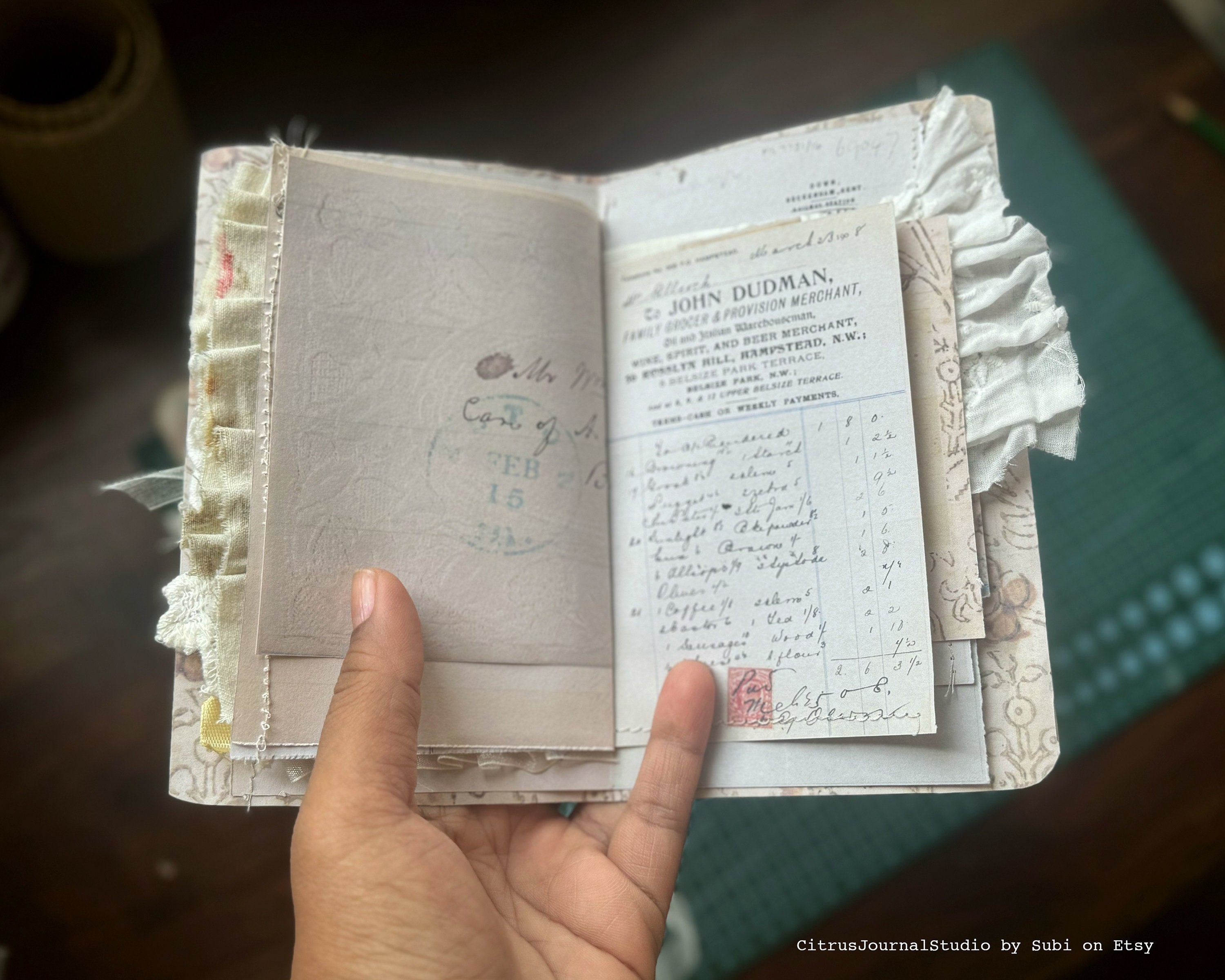 Junk Journal, Beginners Journal, Little Notebook, Vintage Junk Journal ...