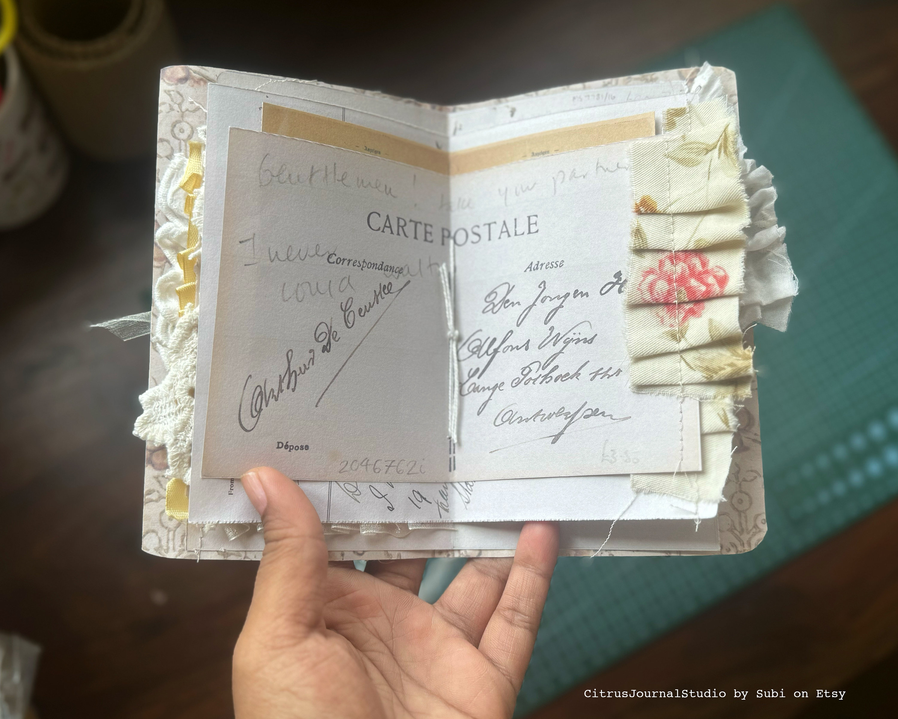 Junk Journal, Beginners Journal, Little Notebook, Vintage Junk Journal, Ledger Notebook, Digital ...