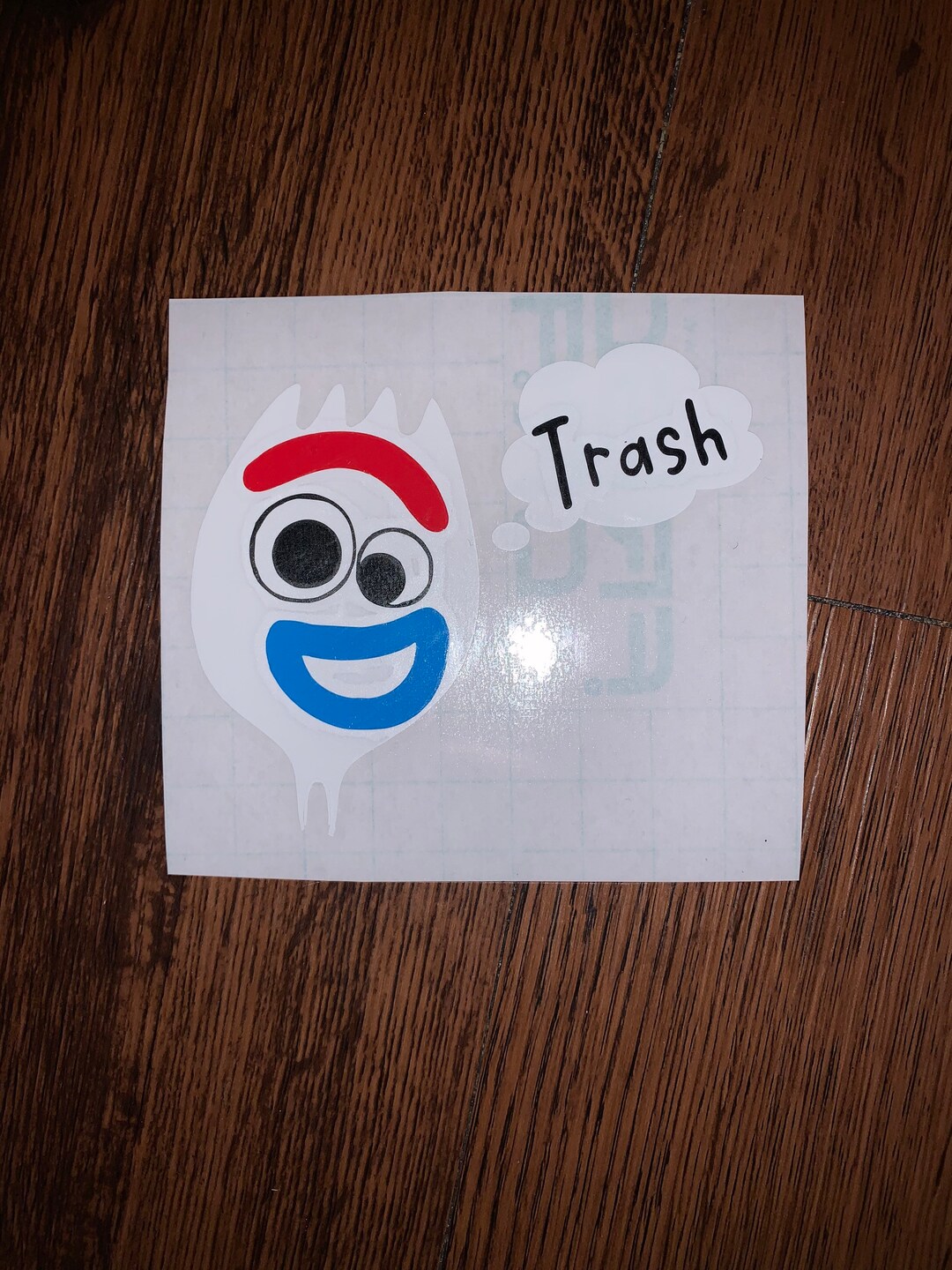 Toy Story Forky Trash Decal - Etsy