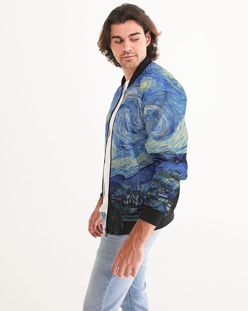 Men's Van Gogh Starry Night Bomber Jacket | Gifts for Him | Artist ...