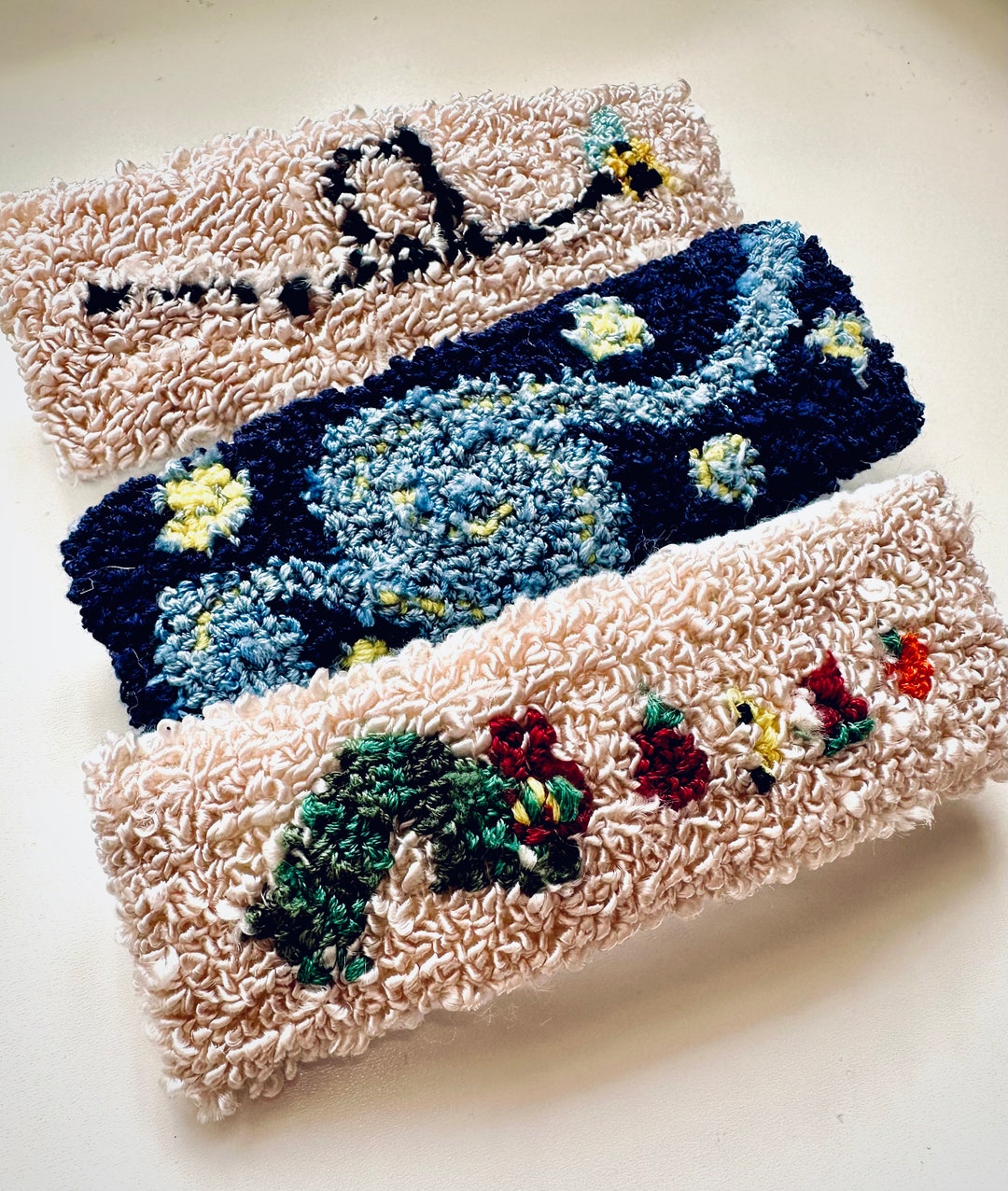 Hand Embroidered French Barrettes | Hair Accessories | Van Gogh Gifts ...