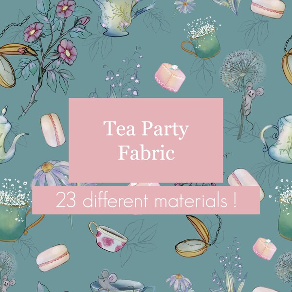 Tea Party Fabric - Etsy