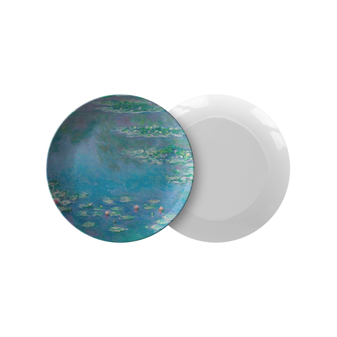 Monet Water Lilies Dinner Plates | Artist Gift | Art Inspired Decor ...