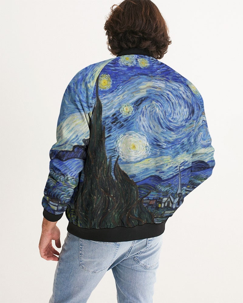 Men's Van Gogh Starry Night Bomber Jacket | Gifts for Him | Artist ...