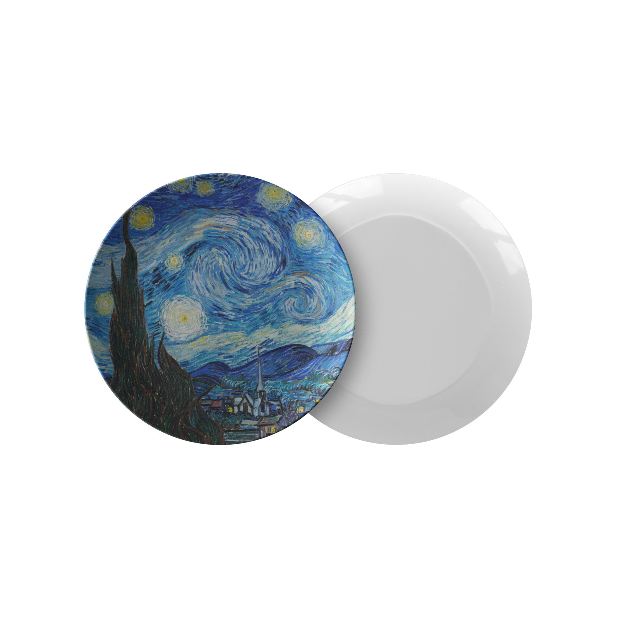 Van Gogh Starry Night Dinner Plate | Artist Gift | Art Inspired Decor ...