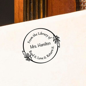 From the Library of Stamp | Library Stamp | Librarian Stamp | Read It ...
