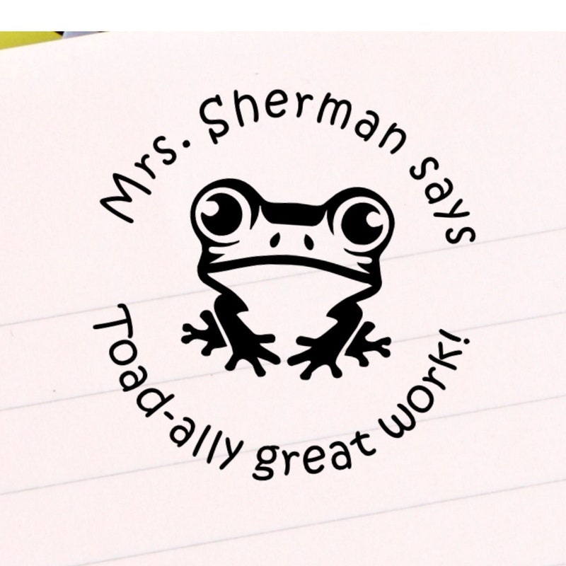 Book Stamp Kids Frog - Etsy