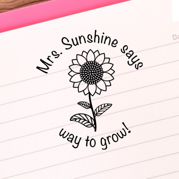 Sunflower Stamp - Etsy