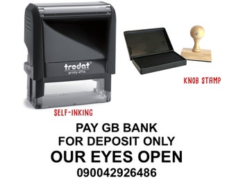 Bank Deposit Stamp - Etsy