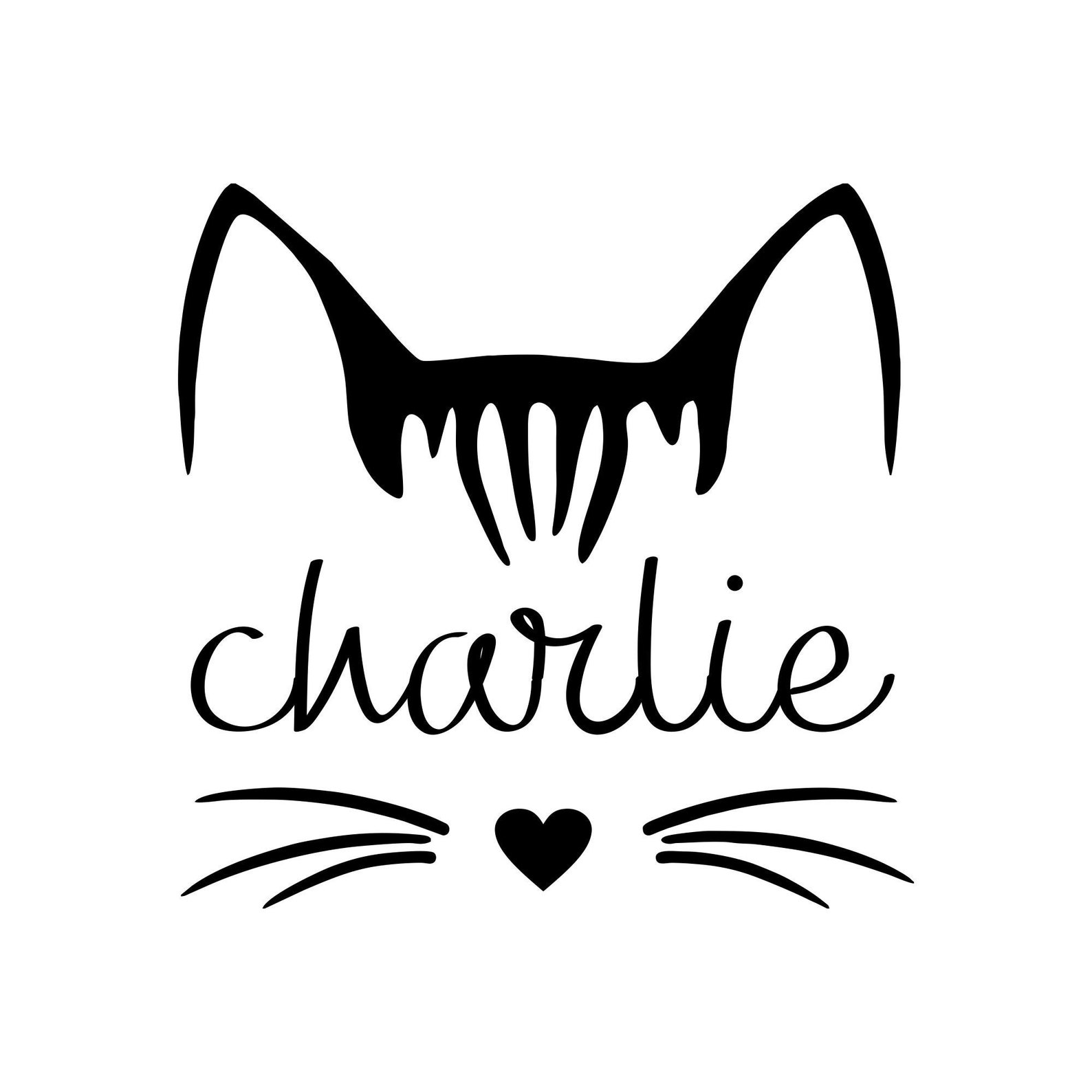 Cat Decal Personalized Name Kitty Decal Cat Lover Sticker - Etsy