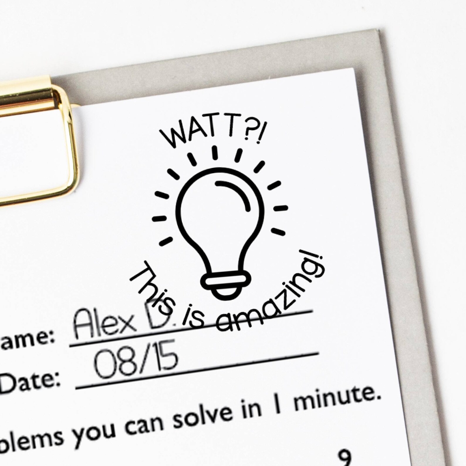 Teacher Amazing Work Stamp Teacher Lightbulb Stamp Teacher - Etsy