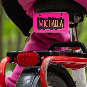 Art Name Bicycle License Plate | Personalized Bike Name License Plate ...