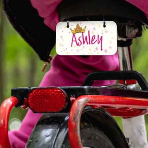 Princess Bicycle License Plate | Kid Personalized Bike Name License ...