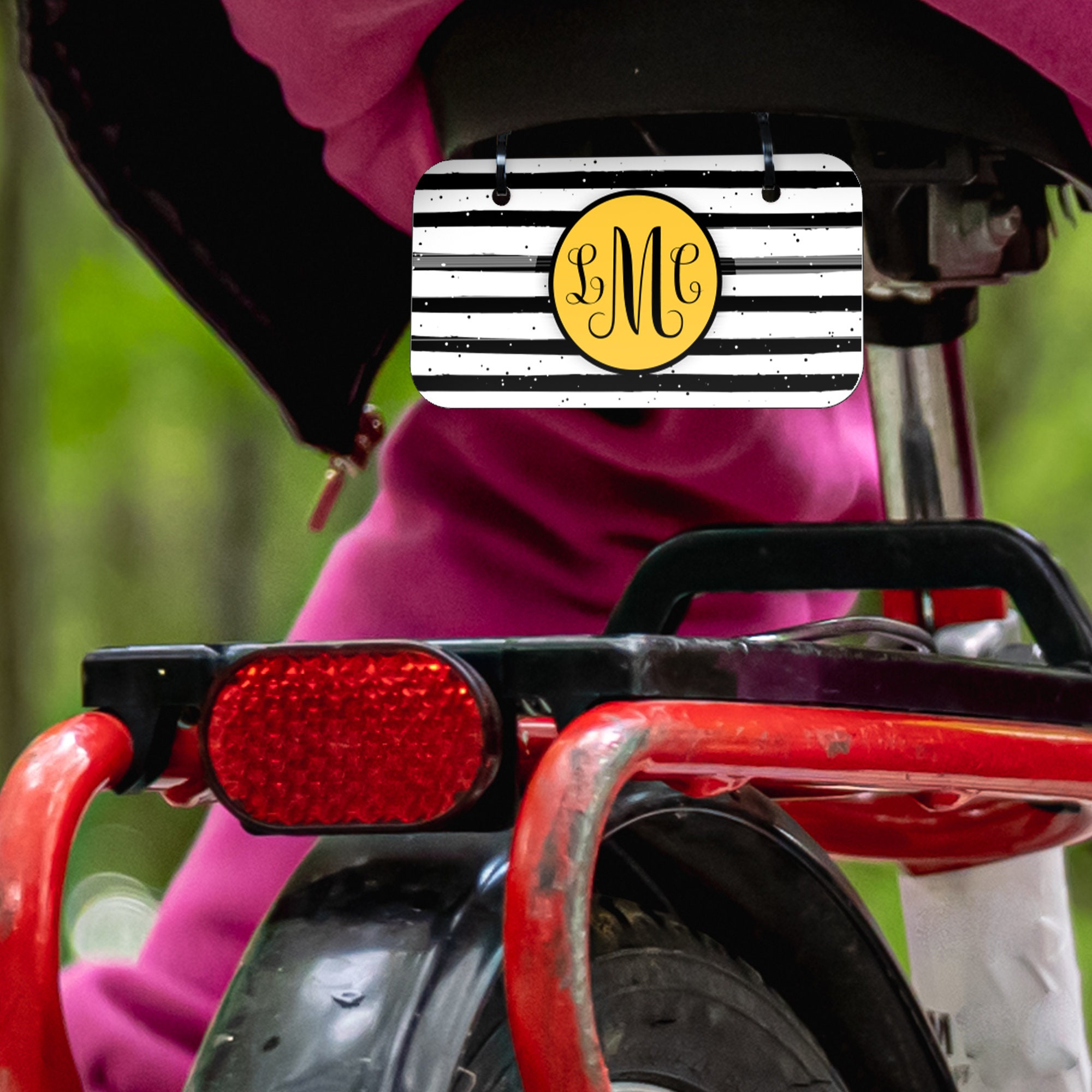 Customized Monogram Bicycle License Plate Monogram Bike | Etsy