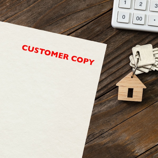 Customer Copy Stamp - Etsy