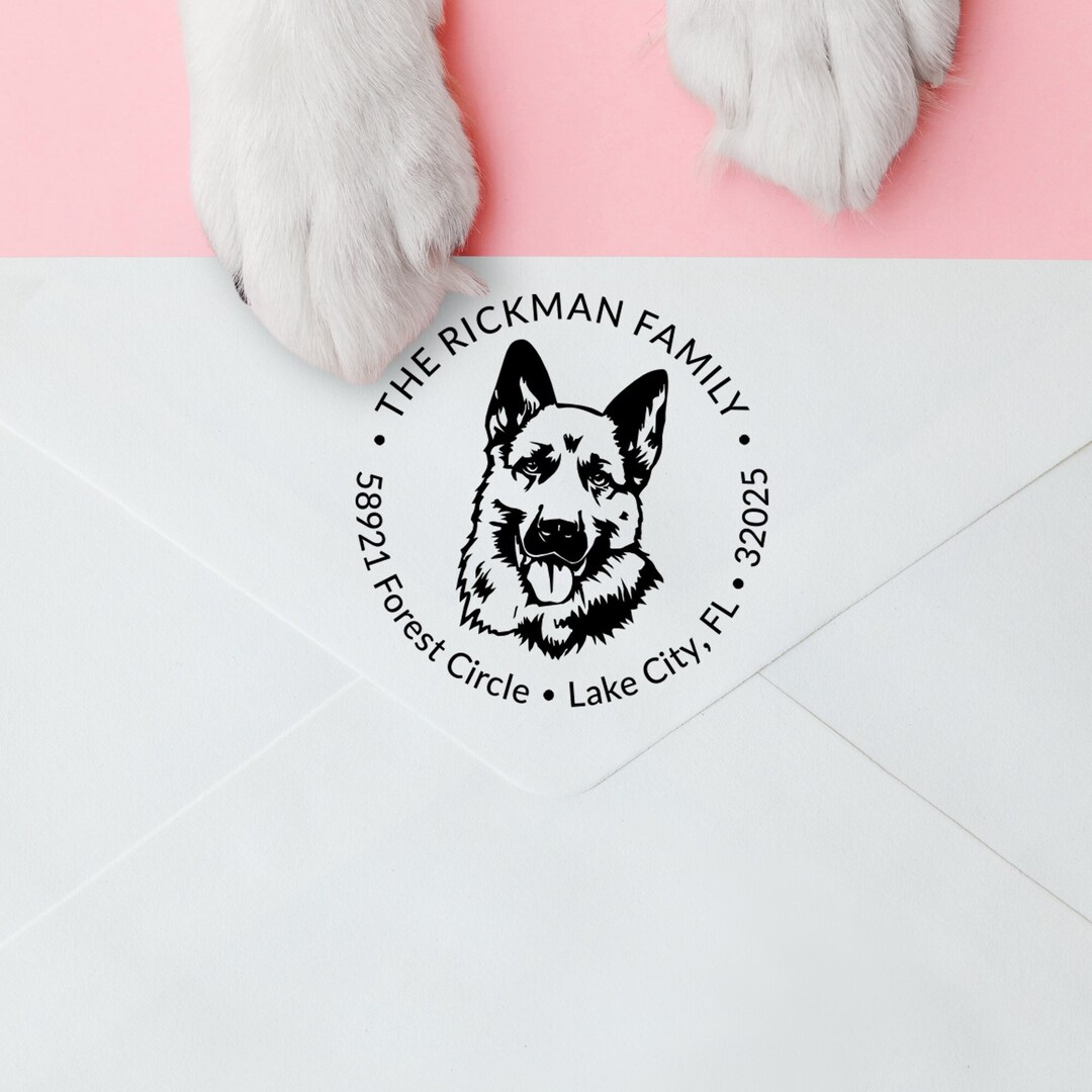 Custom German Shepherd Stamp | German Shepherd Custom Self-inking Stamp ...