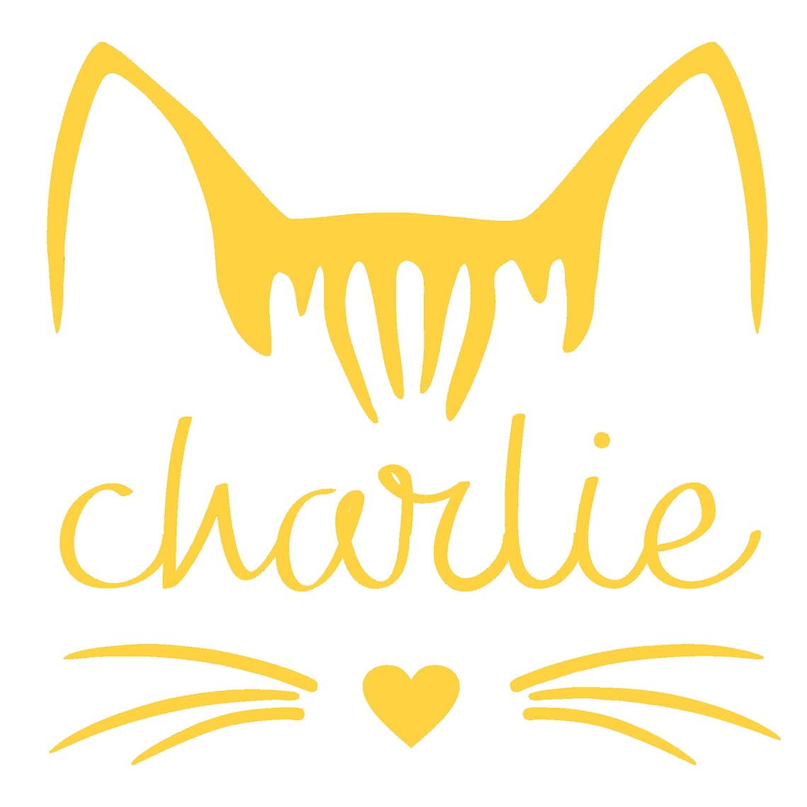 Cat Decal Personalized Name Kitty Decal Cat Lover Sticker - Etsy