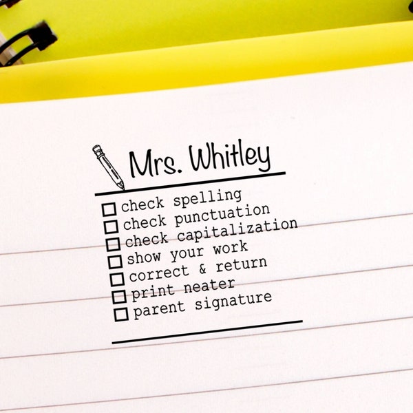 Checklist Stamp - Etsy