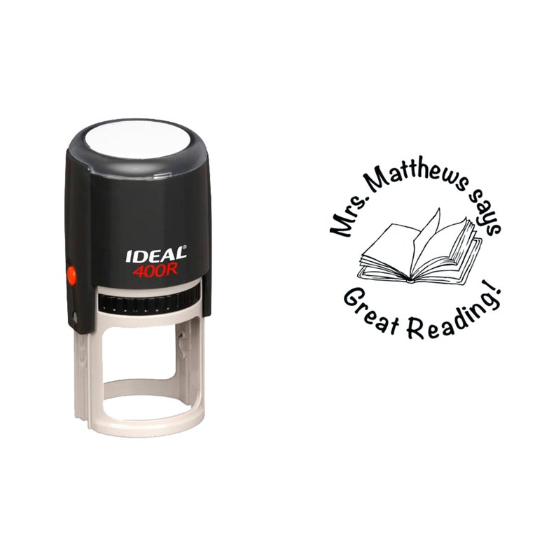 Teacher Great Reading Personalized Stamp | Custom Teacher Great Reading ...