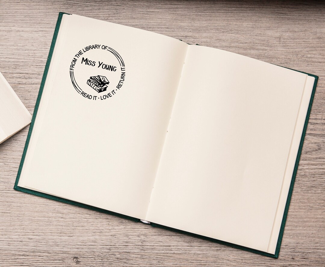 Personalized Library Book Stamp: Custom Librarian Stamp - Etsy