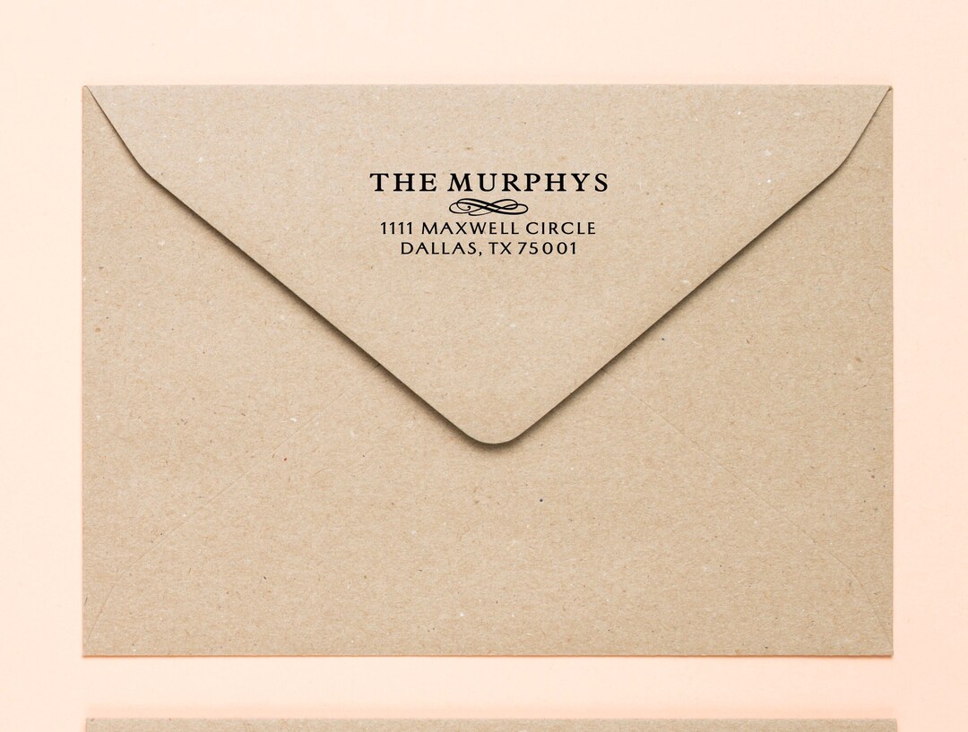Modern Address Stamp | Custom Self-inking Stamp | Custom Urban ...