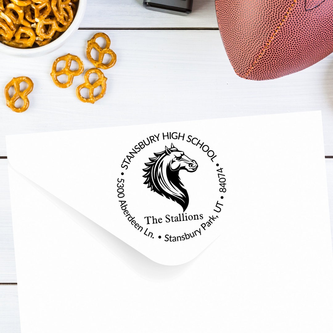 Custom Stallion Mascot Stamp | Stallion Custom Self-inking Stamp ...