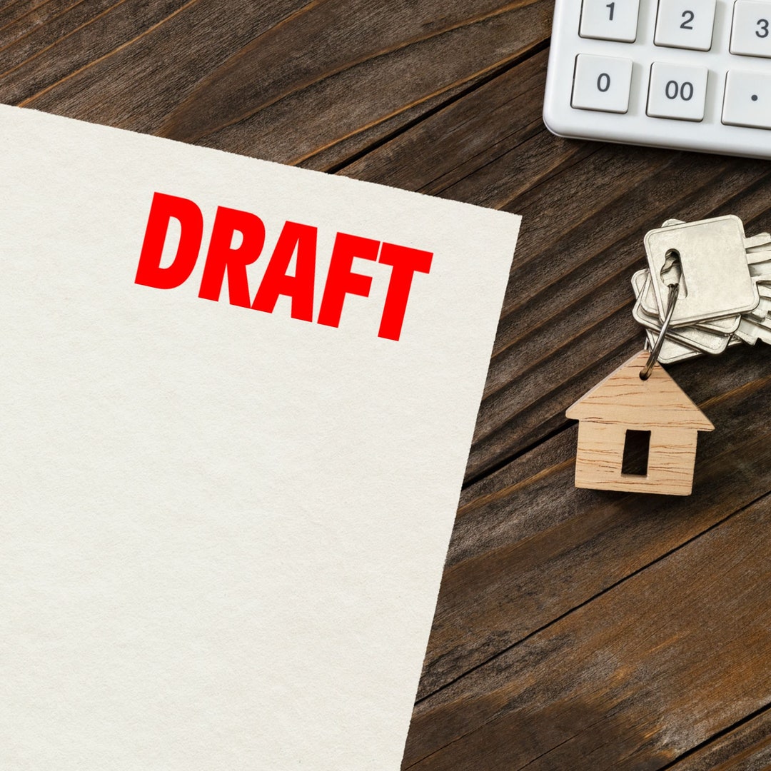 Draft Stamp | Professional Stamp | Office Stamp | Desk Stamp | Business ...