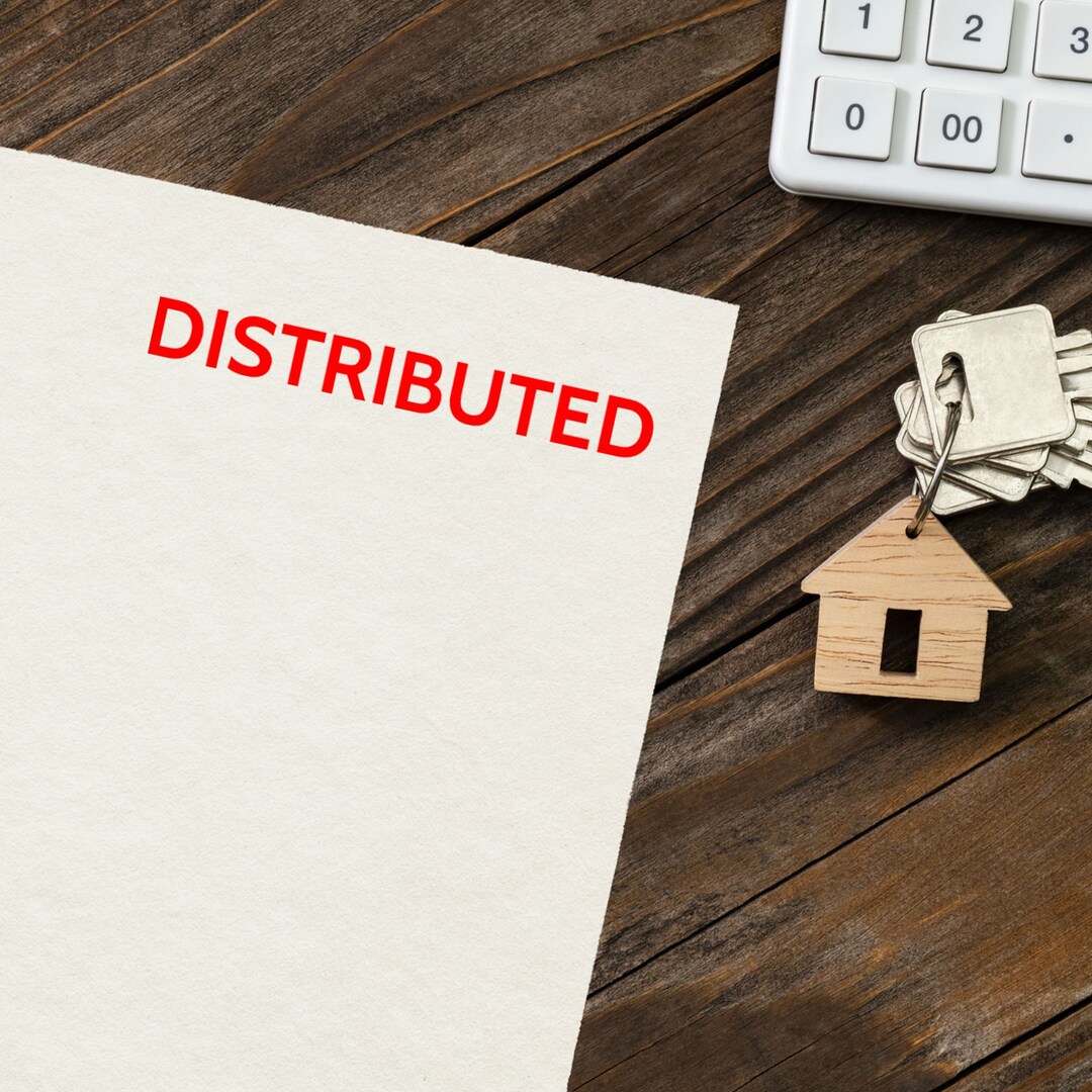 Distributed Stamp: Office, Business, or Home - Self-inking or Knob - Etsy