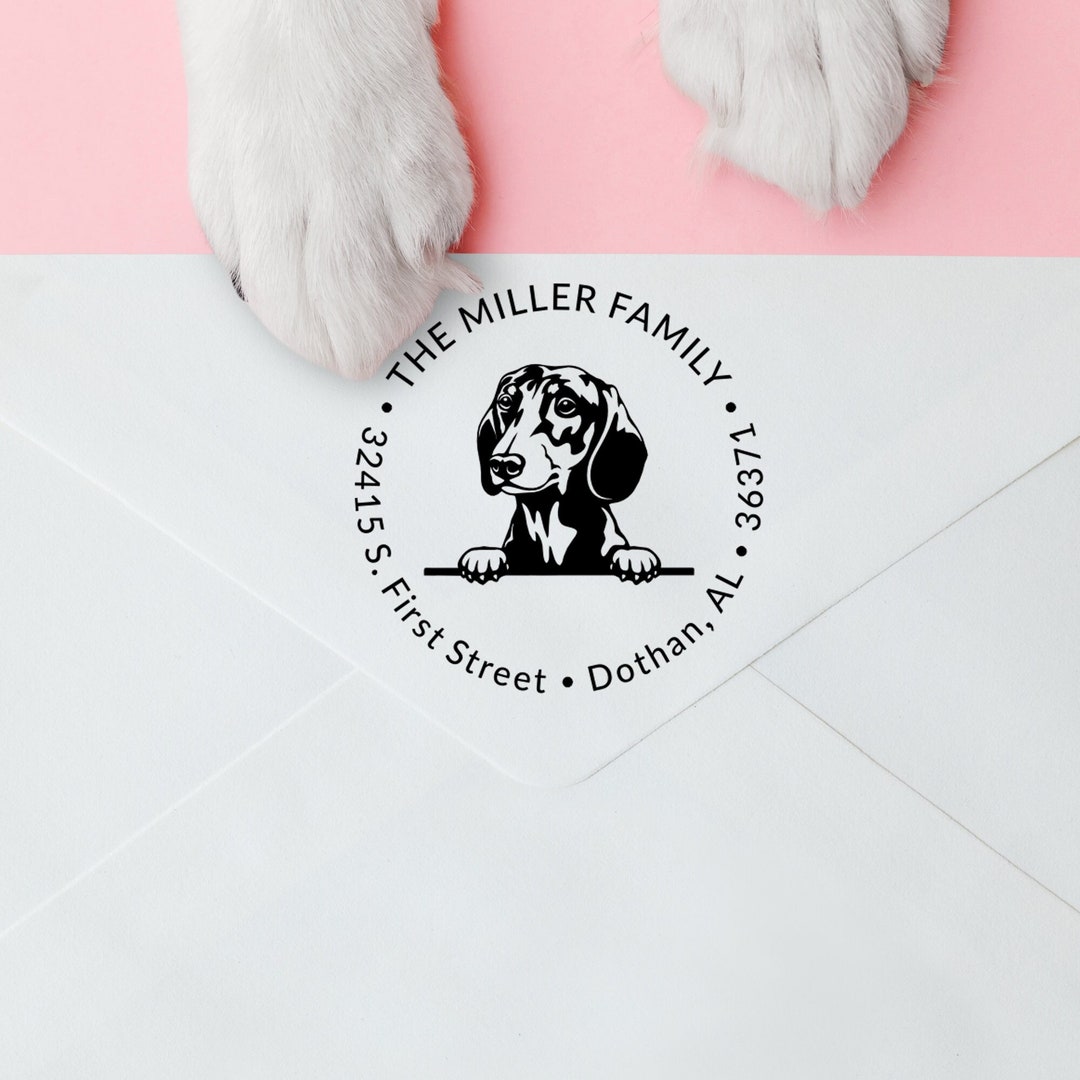 Custom Dachshund Stamp | Custom Dachshund Self-inking Stamp | Custom ...