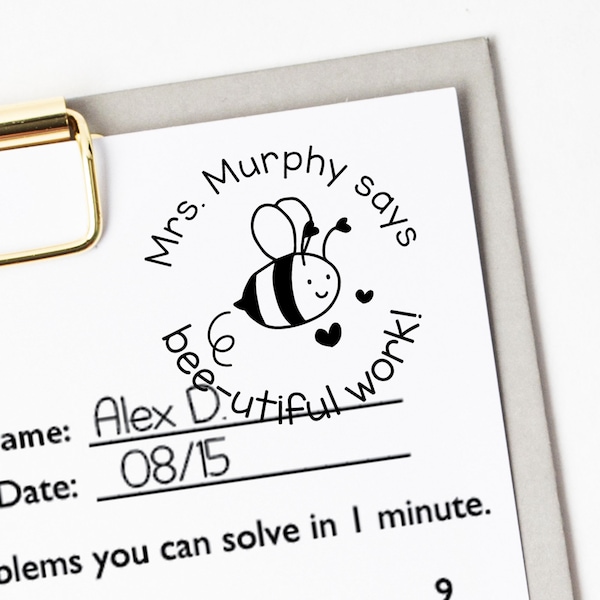 Custom Bee Stamp - Etsy