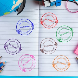 From the Library of Stamp | Library Stamp | Librarian Stamp | Read It ...