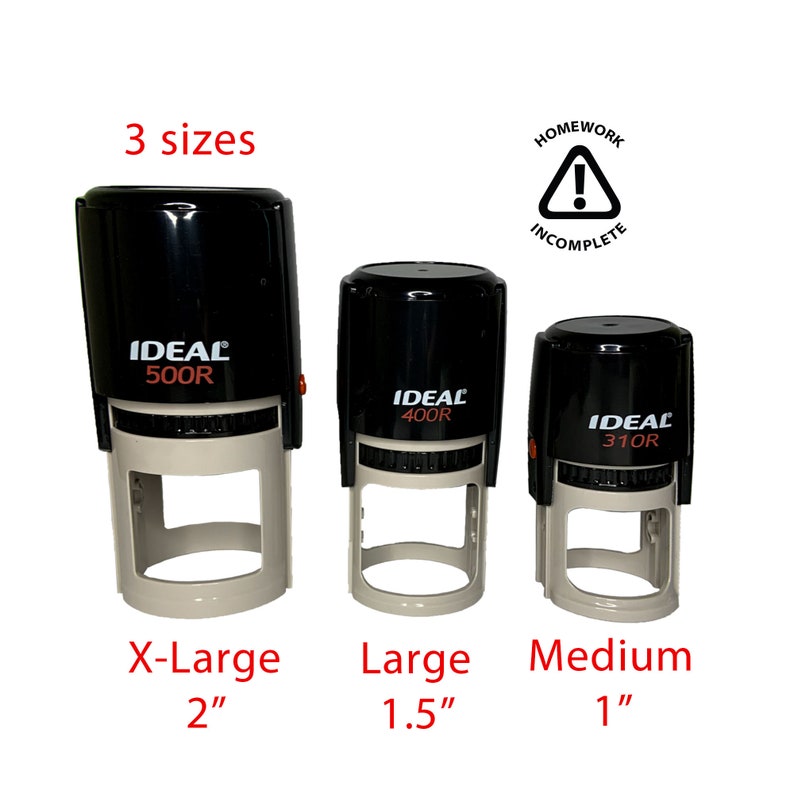 Teacher Homework Incomplete Stamp Teacher Classroom Stamp | Etsy