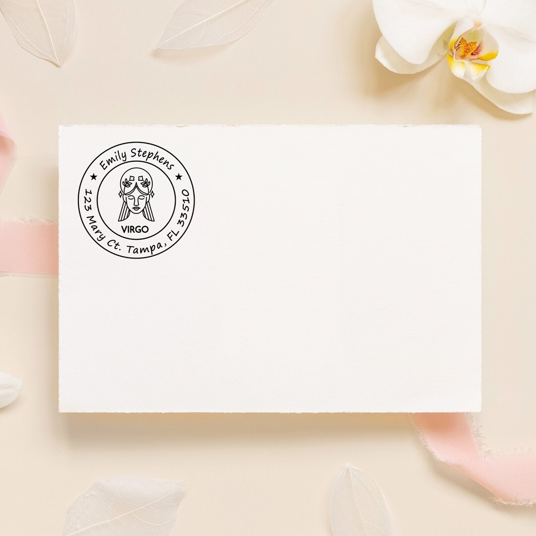 Zodiac Sign Personalized Stamp Custom Self-inking Stamp - Etsy
