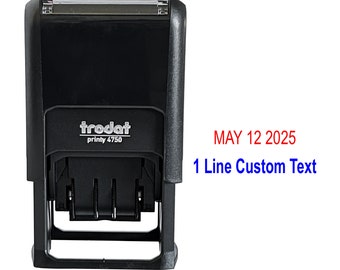 Teacher Date Stamp Personalized Date Stamp With Name and - Etsy