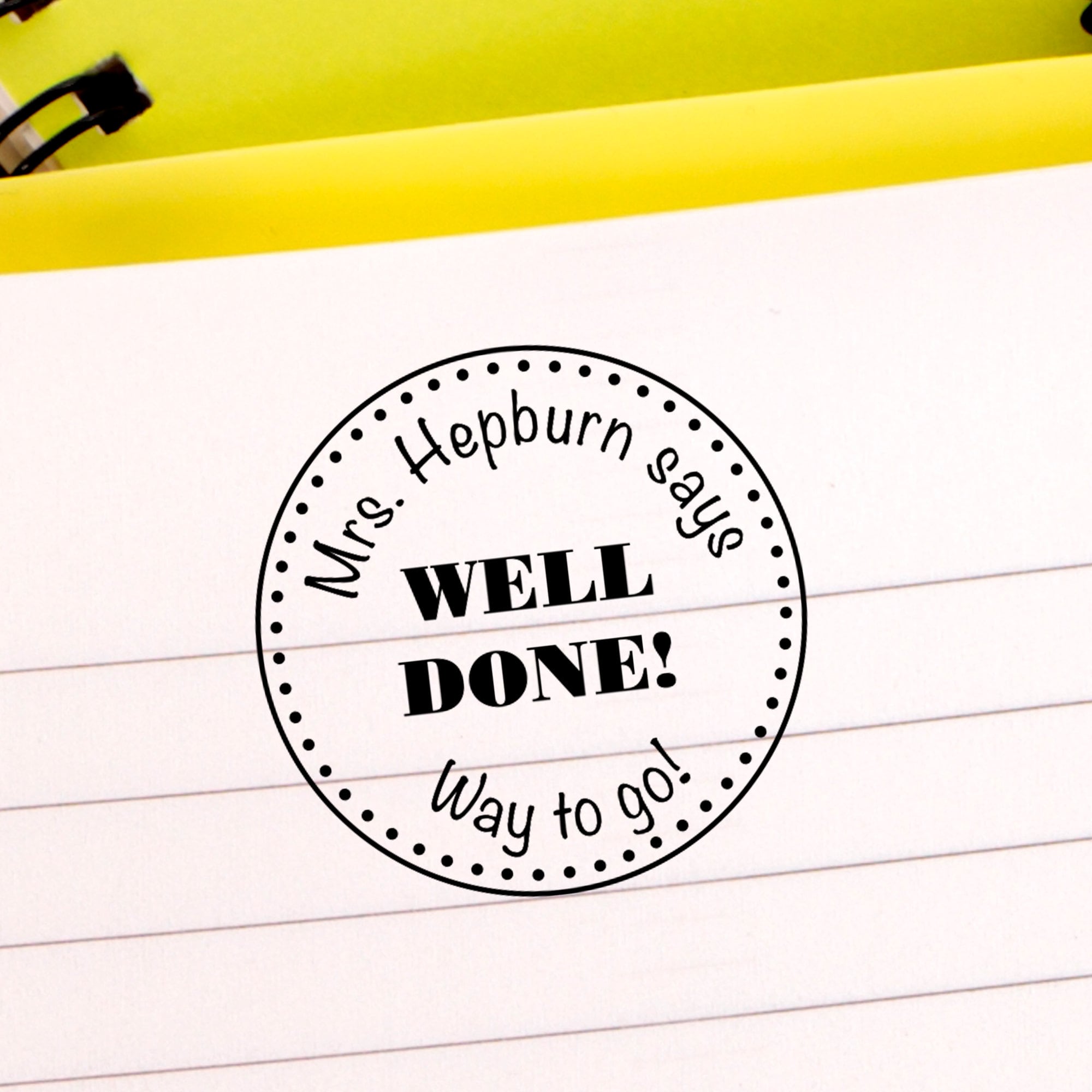 Personalized Teacher Stamp: Custom Well Done Stamp, Classroom Reward - Etsy