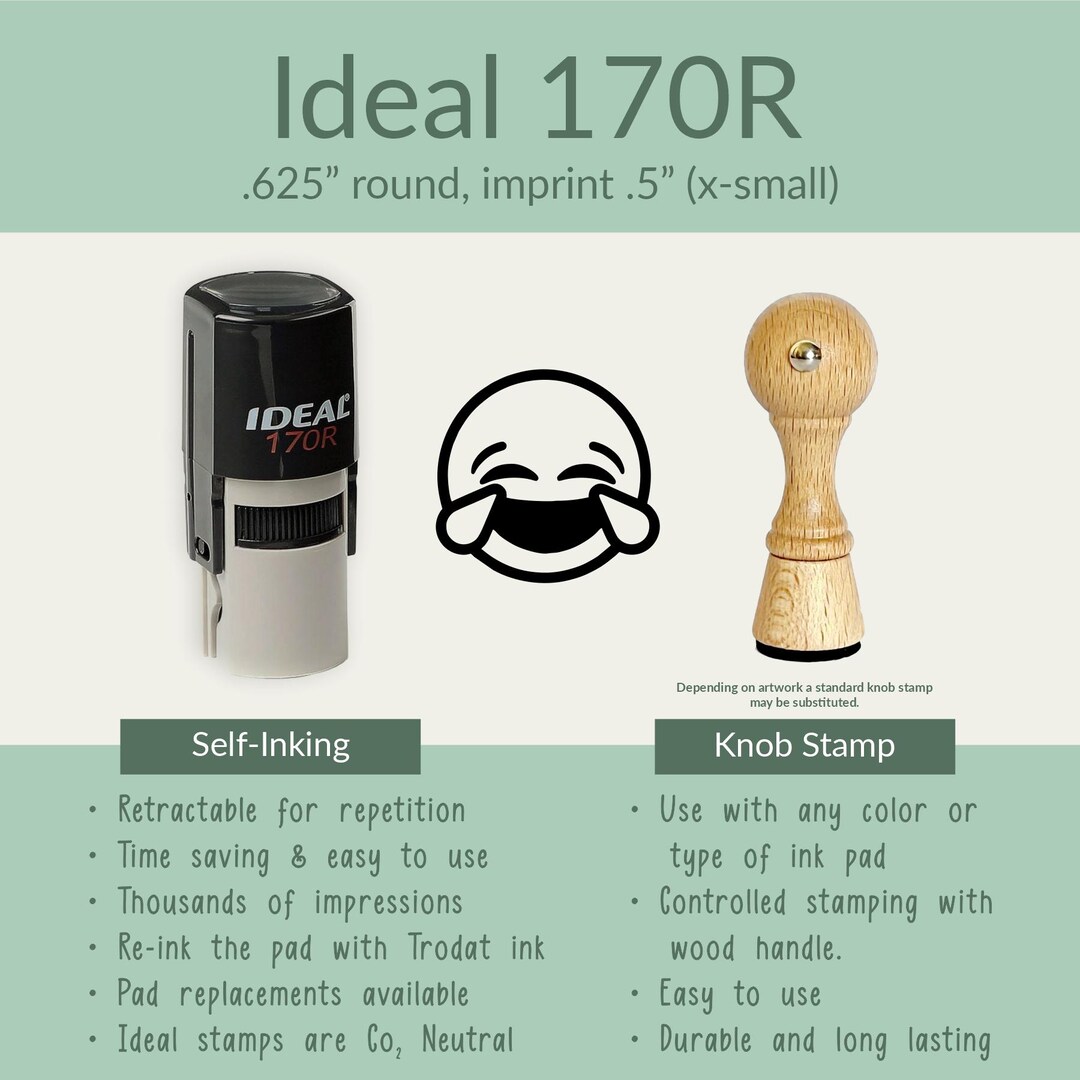 Laughing Crying Emoji Teacher Stamp: Self-inking Stamper (.625") - Etsy