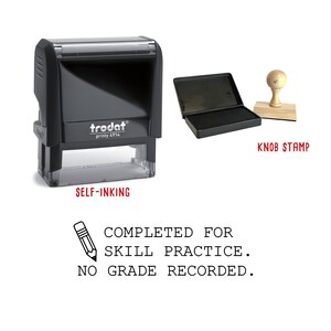 Completed for Skill Practice Teacher Personalized Stamp | Custom ...
