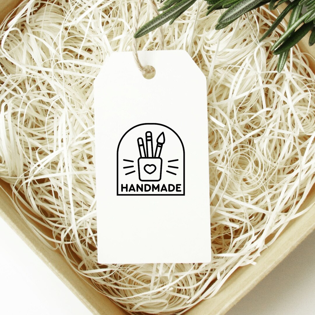 Hand Made Stamp | Hand Made Tag Stamp | Pens and Pencils Stamp | Hand ...
