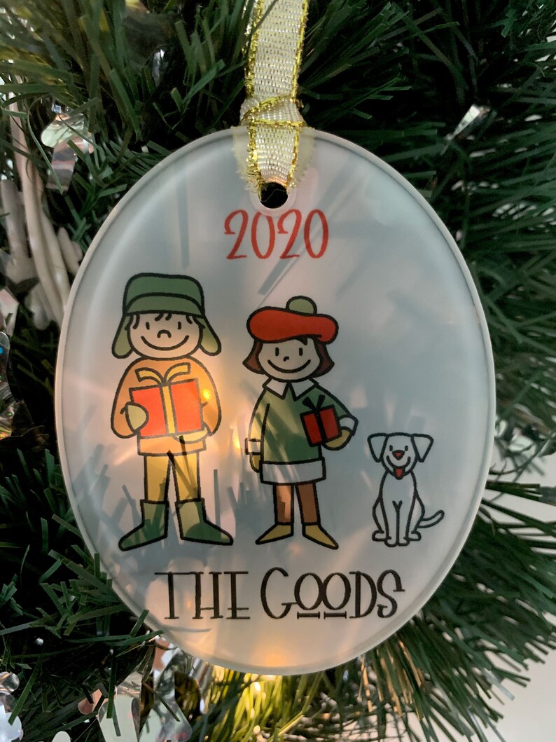 Stick Figure Family Holiday Ornament Glass Ornament - Etsy