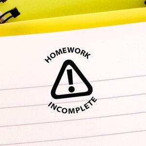 Teacher Homework Incomplete Stamp | Teacher Classroom Stamp Incomplete ...