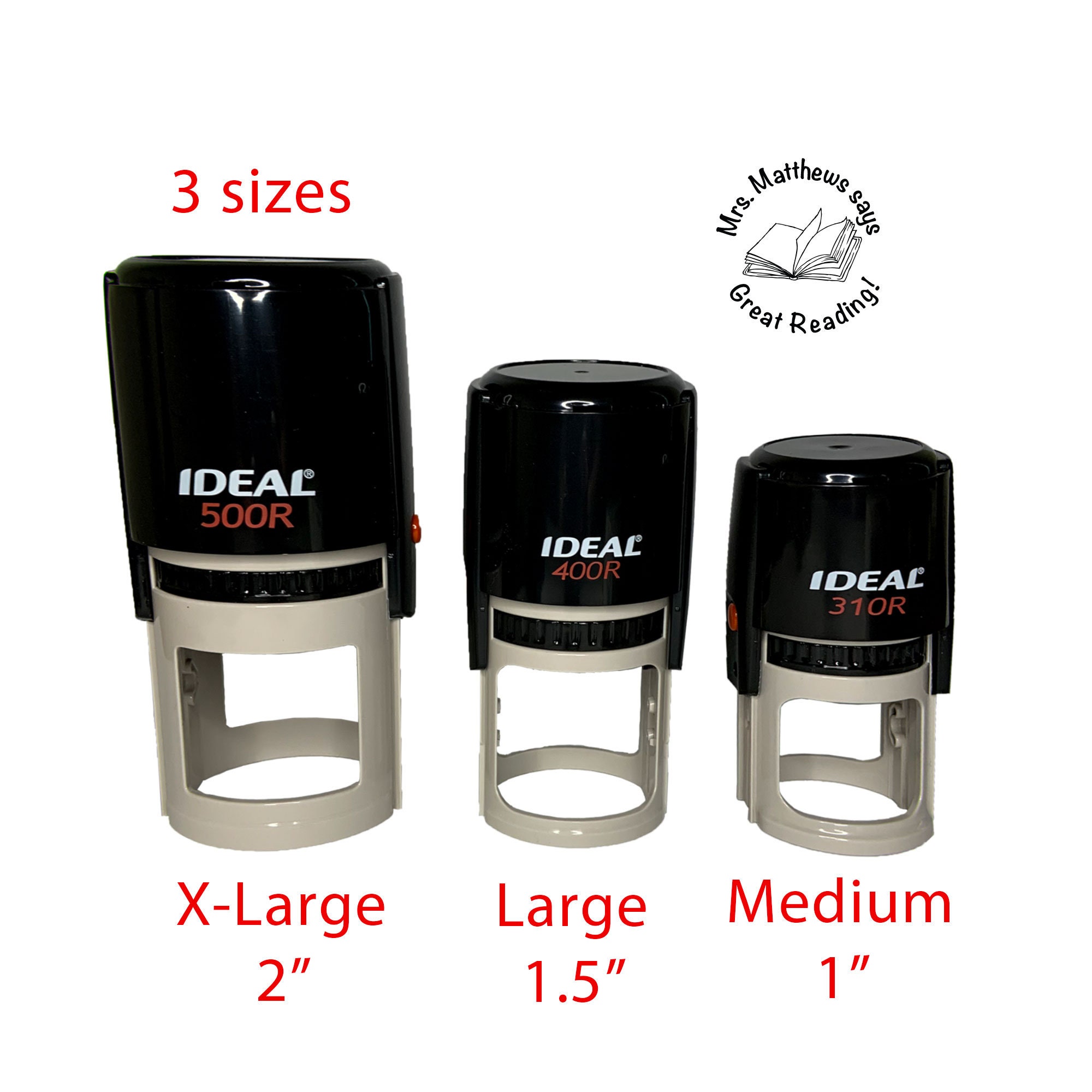 Teacher Great Reading Personalized Stamp | Custom Teacher Great Reading ...