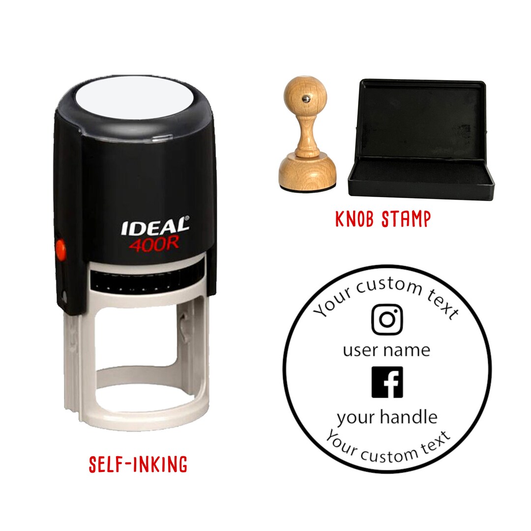 Social Media Stamp Facebook Stamp Instagram Stamp Custom Instagram ...
