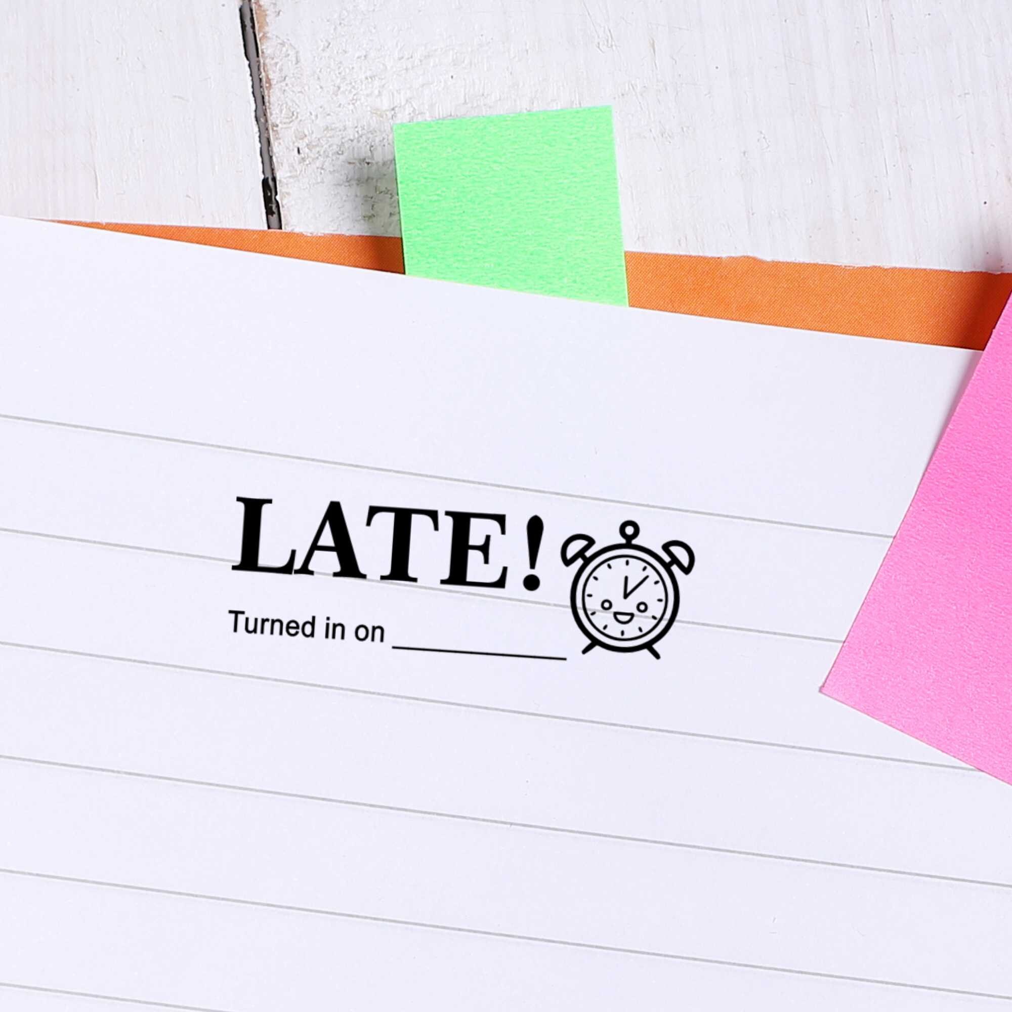 Teacher Late Work Stamp: Clock Emoji, Grading Stamp - Etsy