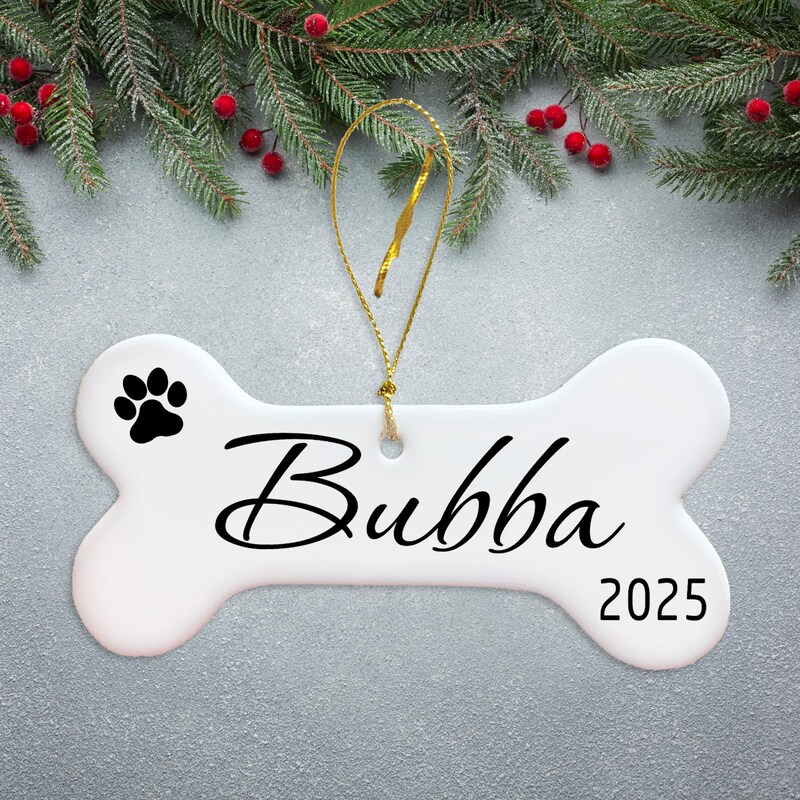 Dog Christmas Tree Bone - Etsy