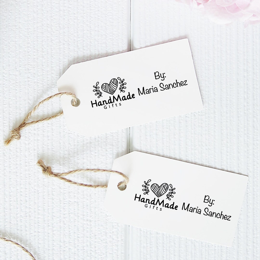 Heart Hand Made by | Hand Made Stamp | Hand Made Tag Stamp | Hand Made ...