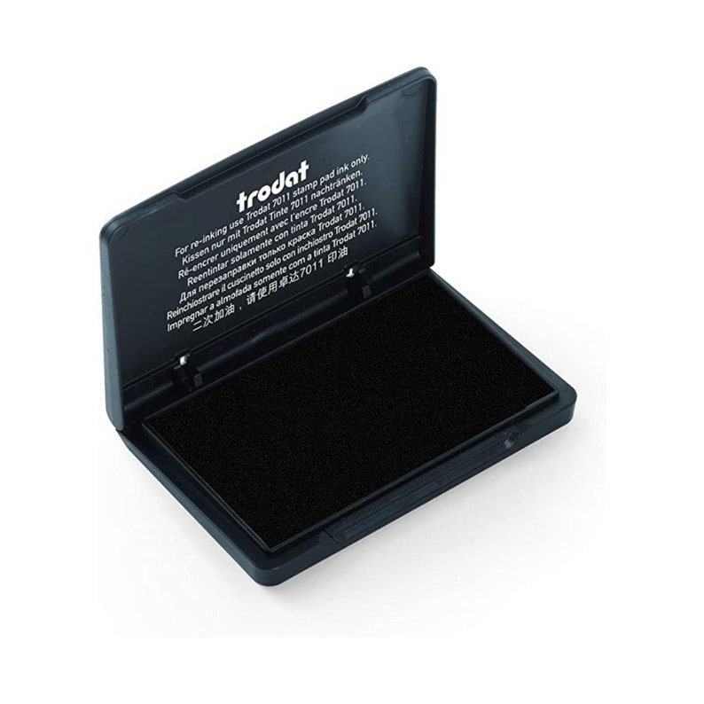 Trodat Black Ink Pad: Water Based for Hand Stamps (2x3.5 Inch) - Etsy