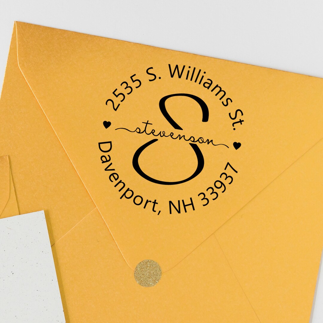 Personalized Return Address Stamp | Custom Self-inking Stamp | Time ...