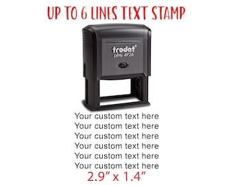 Large Custom Stamp - Etsy