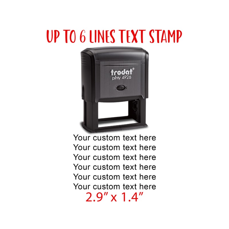 Large Custom Stamp - Etsy