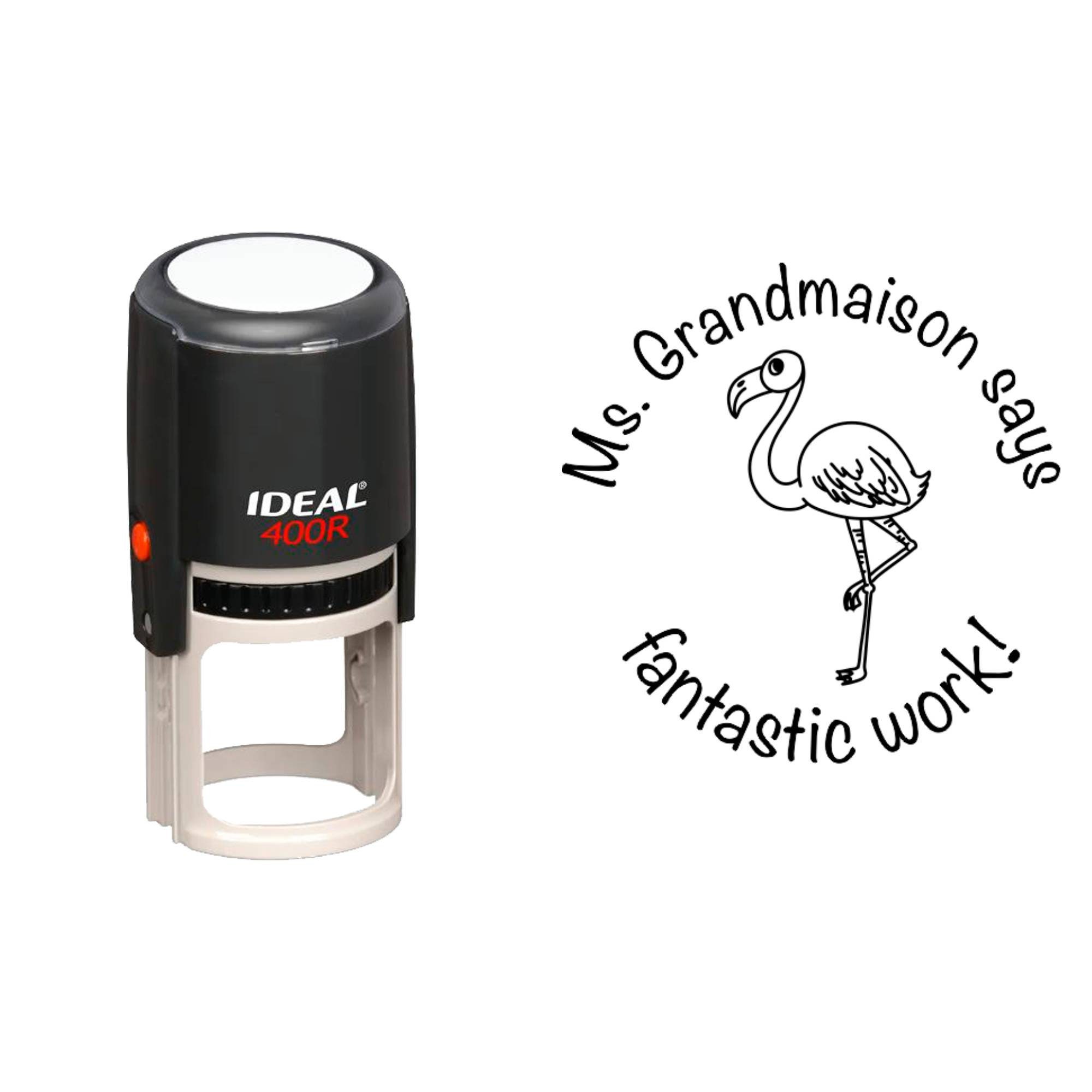 Teacher Flamingo Personalized Stamp Custom Teacher Flamingo - Etsy